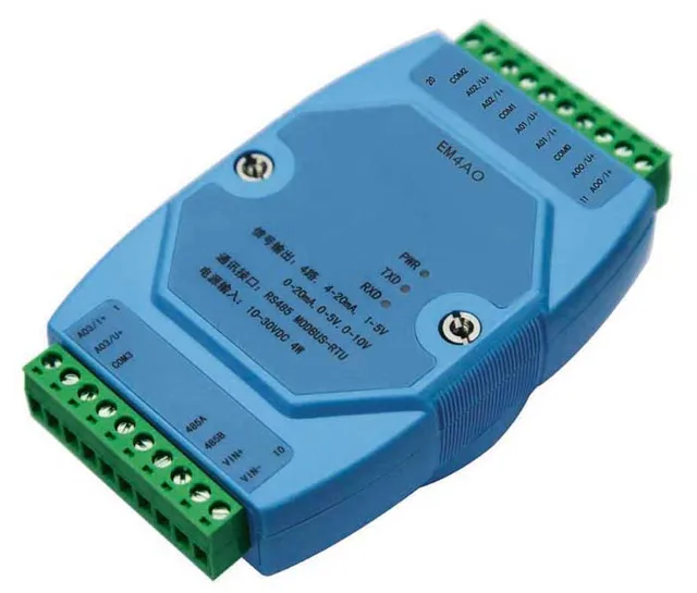 0 20ma 4 20ma 0 5v 1 5v 0 10v Analog Output Module Modbus Rs485 In Air