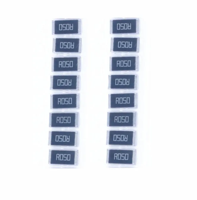 50 pces 2512 smd resistor 1w 0.05 ohm 0.05r r050 1% 2512 chip resistor ...