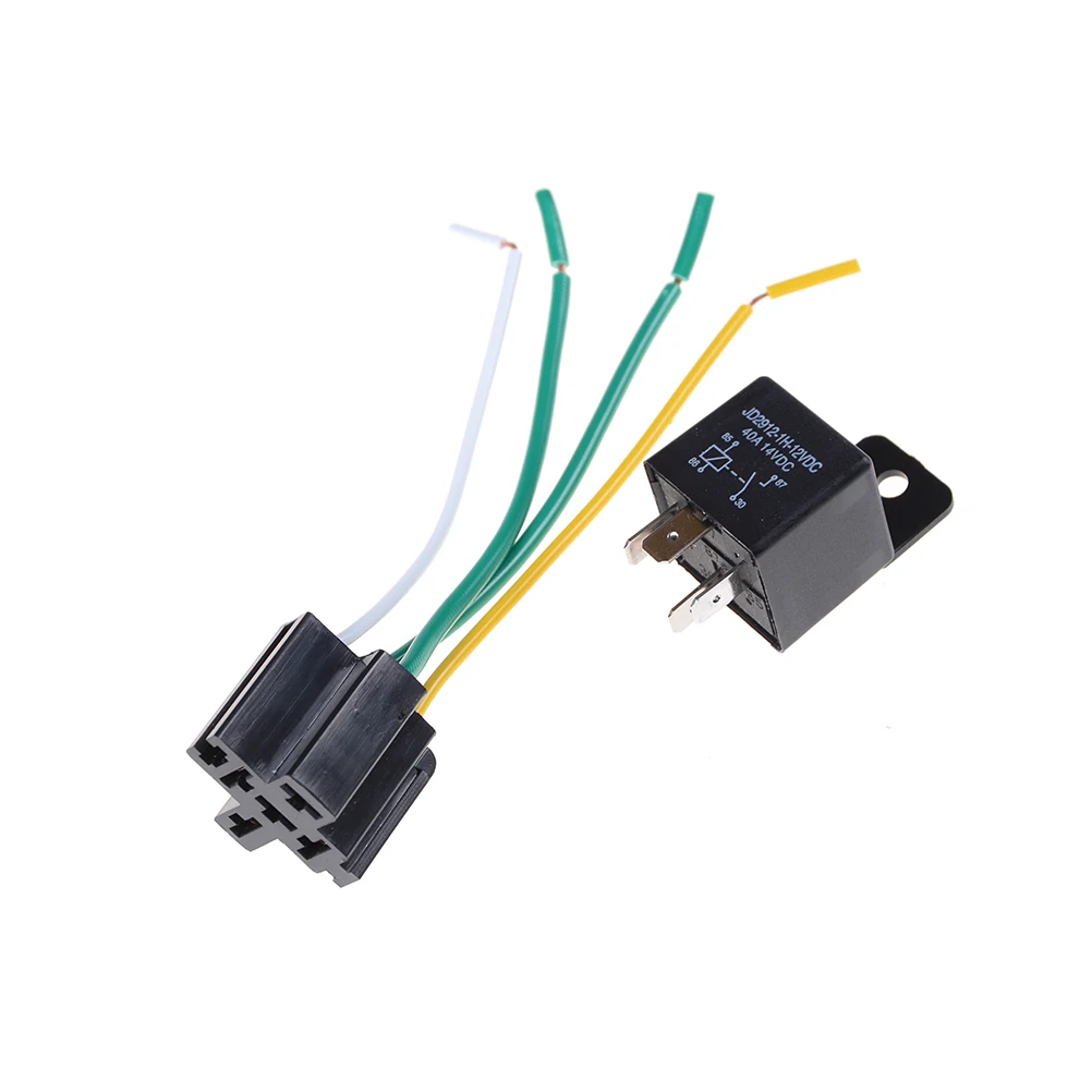 1 set Automotive Waterproof Relay 12v 4pin With Copper Terminal 4pin ...