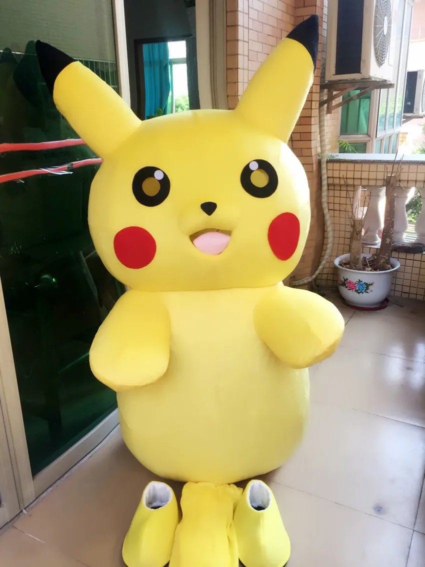 Wizard Pikachu adult mascot Animation cartoon adult clothing Walking ...