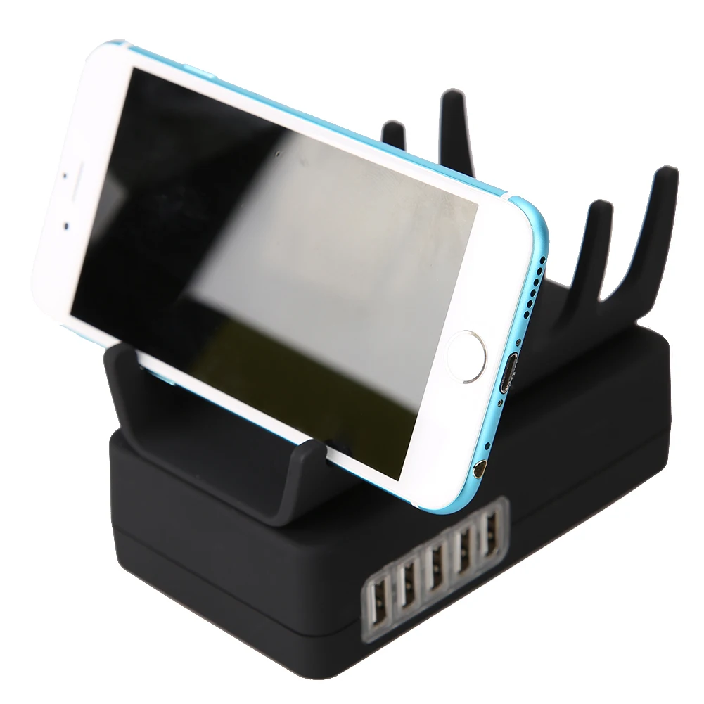 Multi USB Charger 60W 12A Intelligent 10 Ports Smart Charging Station ...