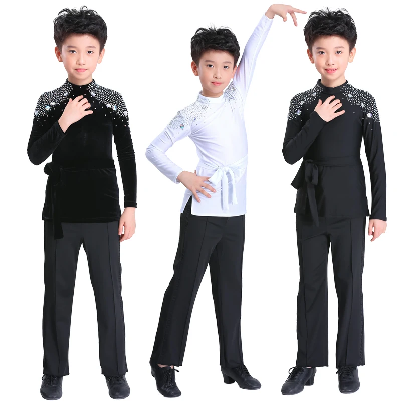 Camisas clásicas de baile latino para niños, ropa de baile de Tango ...