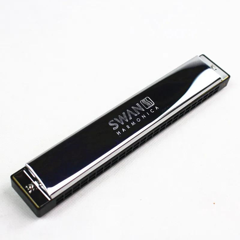 Swan Harmonica Tremolo C Key 24 Holes Tremolo Harmonica Mouth Organ ...