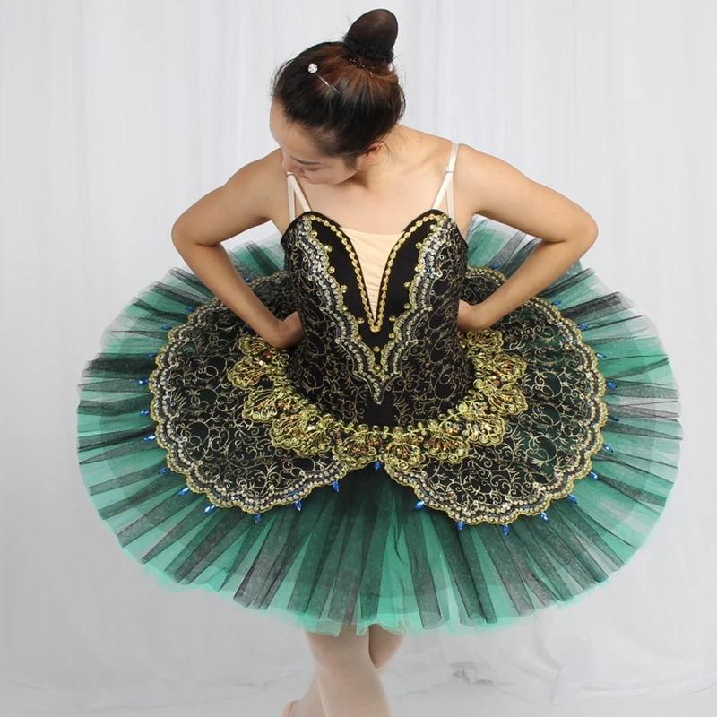 Blue Professional Tutu Ballet Costume Adult Black Swan Lake Ballet Tutu ...