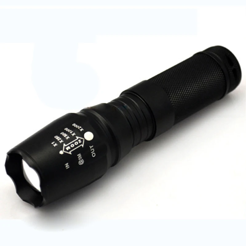 Ultra Bright Zoomable 5 Modes Flashlights high lumens L2 Led Torch ...