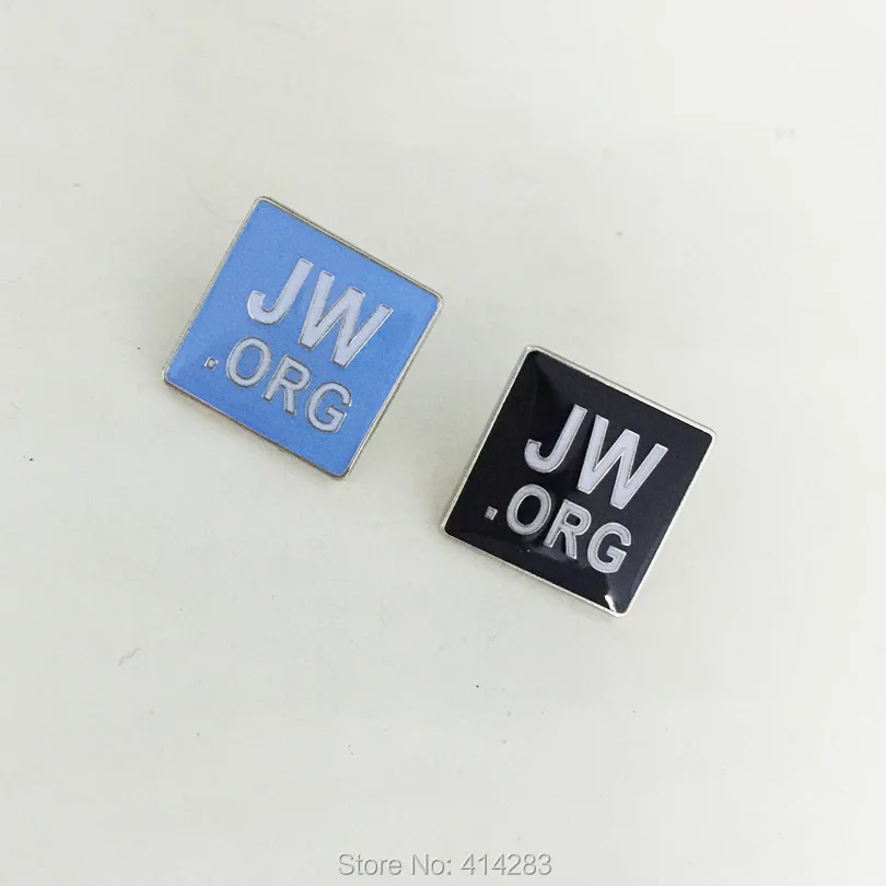 5pcs Blue And 5pcs Black Color Jw.org Pin Badges Soft Enamel With Epoxy ...