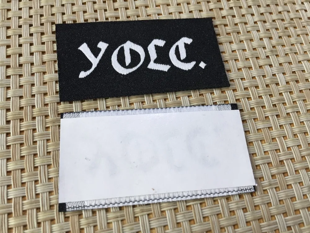 Customized-double-face-adhesive-tape-woven-labels-garment-clothing ...