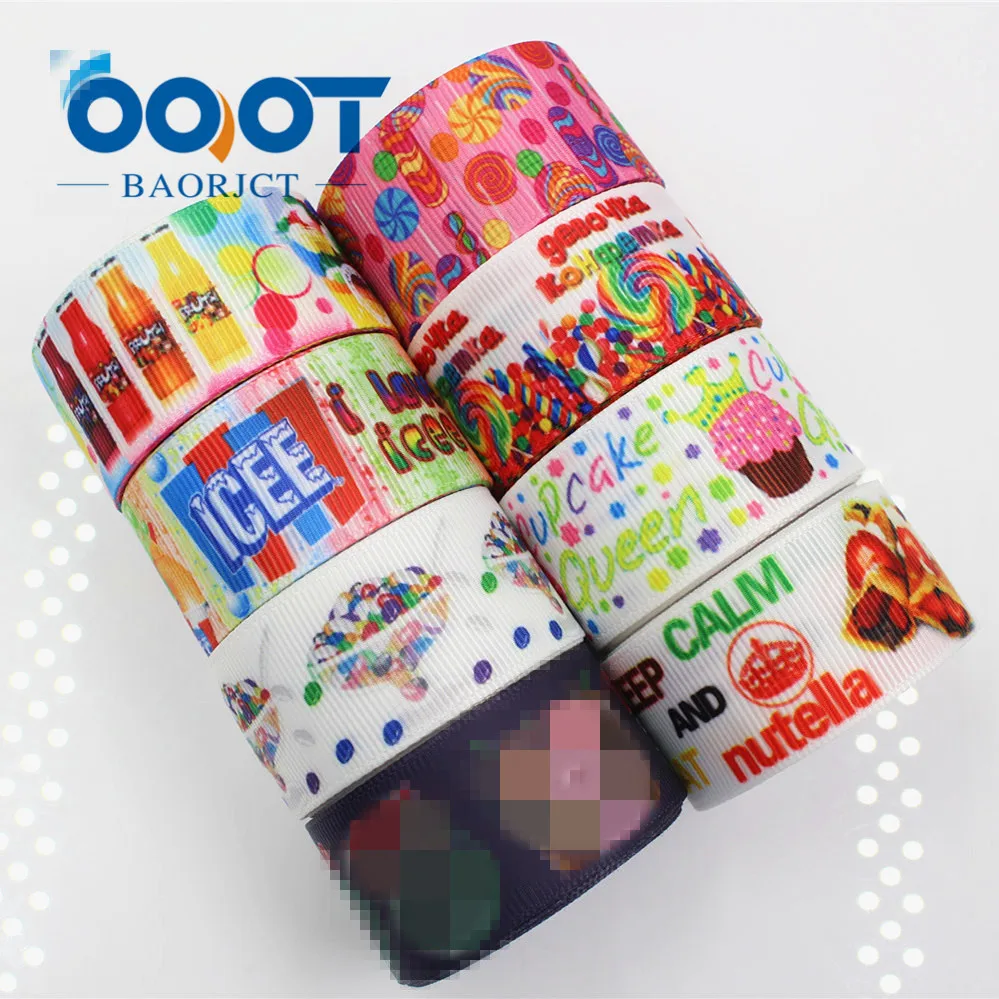 OOOT BAORJCT 17561 , 25MM Candy series Printed grosgrain ribbon, DIY ...