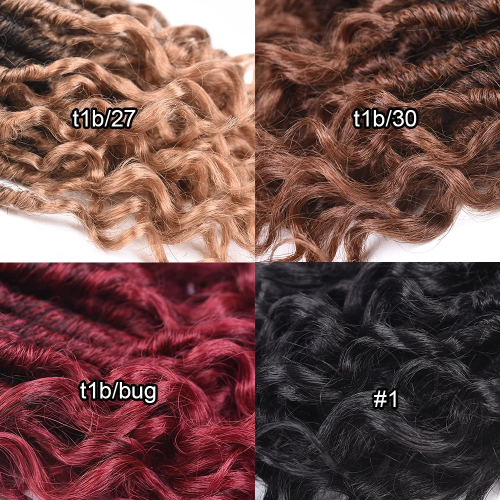 Codite de par Faux Goddess Locks Braids Crochet de 50 cm lungime Cod ...