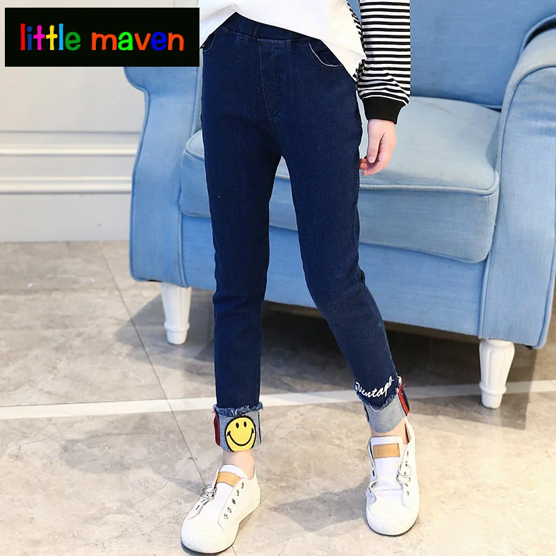 Children's clothing for Girl Denim pants Girls Spring pants With Big ...