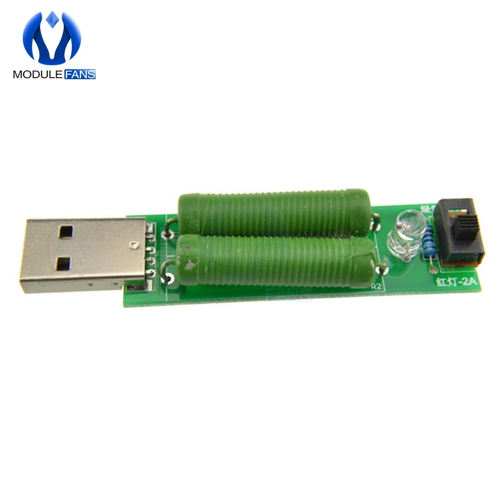 2PCS USB Load Resistance Power Resistors Mobile Power Aging Resistors ...