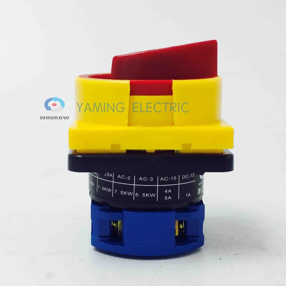 On off switch 2 position selector changeover 20A 1 pole Pad lock Main ...