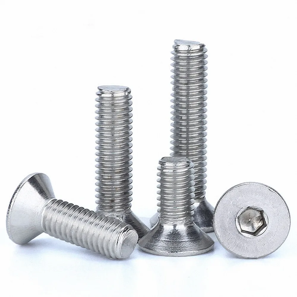2 10Pcs M5 M6 M8 M10 M12 DIN7991 Hex Socket Countersunk Head Screws 304 2 10Pcs M5 M6 M8 M10 M12 DIN7991 Hex Socket Countersunk Head Screws 304