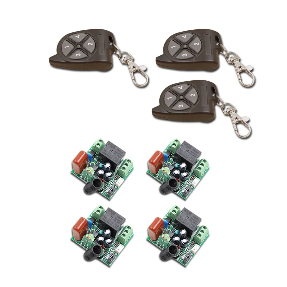 Special Design AC220V 1CH RF Wireless Remote Control Switch System 3pcs ...