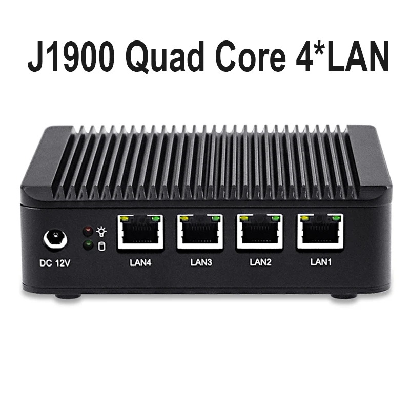 HYSTOU Micro Computers Quad Core J1900 4*LAN Port Minipc with Quad LAN ...