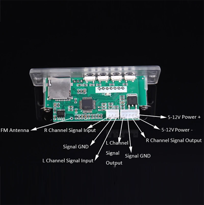 Monday Kids Mini 5-12V Blue Light USB MP3 Decoder Audio Decoding Board ...