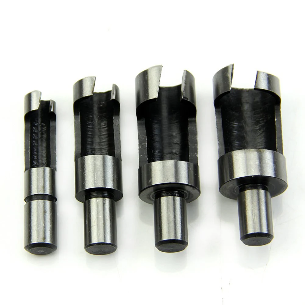 JFBL 4X Wood Plug Cutter Cutting Woodwork Power Tool Drill Bit Set 6mm ...