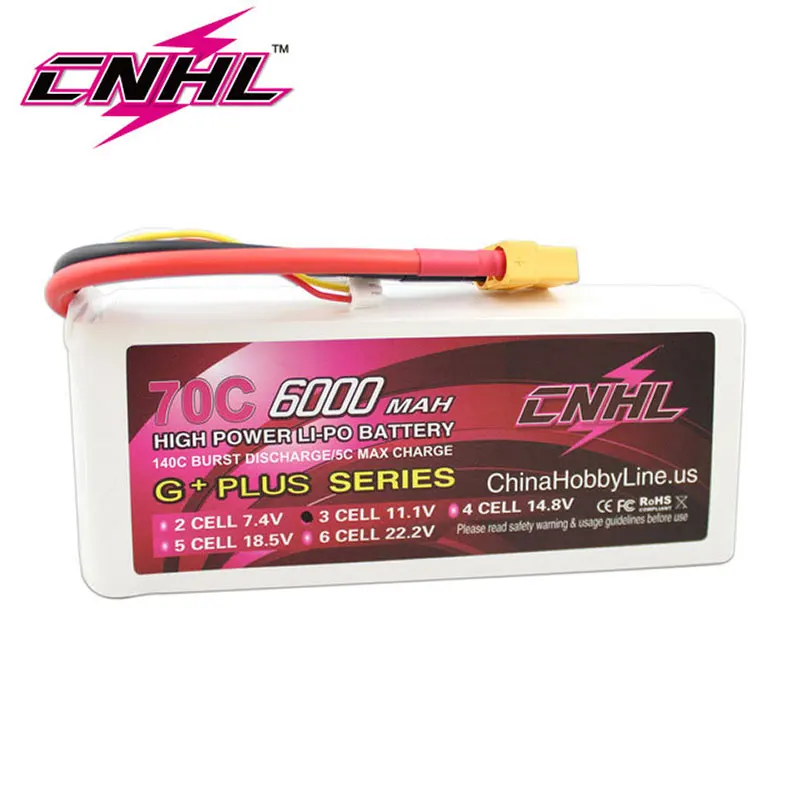 CNHL G+PLUS 6000mAh 3S 11.1V 70C Lipo Battery|3s lipo battery|lipo ...