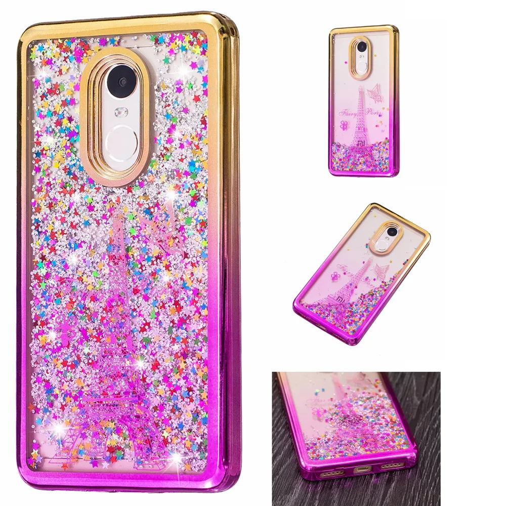 Luxury Redmi Note 4X Glitter Dynamic Liquid Soft TPU Case For Xiaomi ...