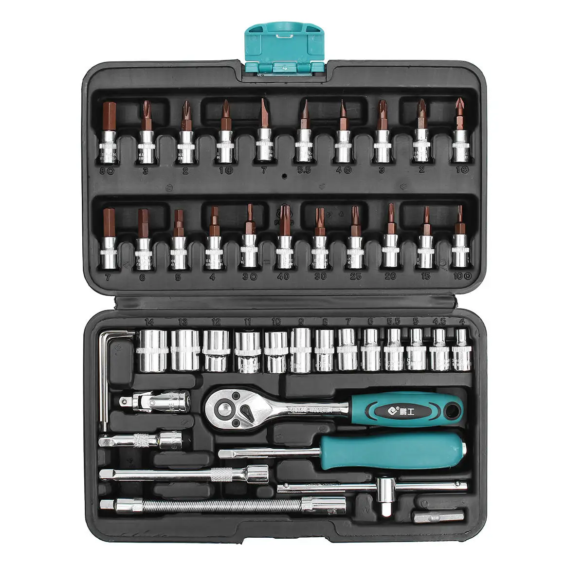 46pcs Sleeve Set Tool Sleeve Ratchet Screwdriver Combination Socket ...