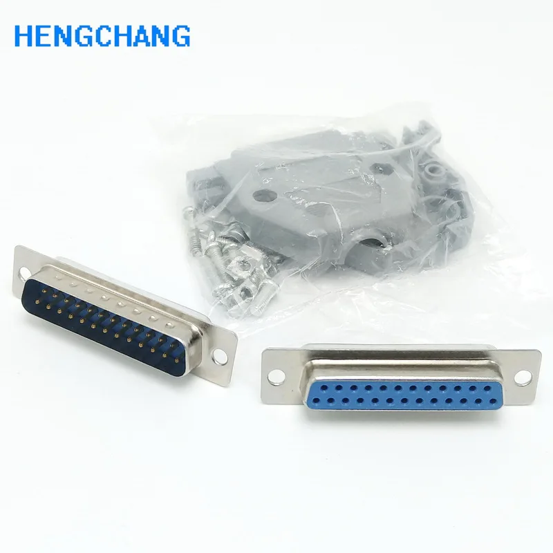 Free Shipping D-sub Db25 25pins Male And Female With Shell Solder Type ...