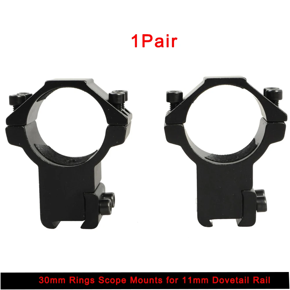 1 Pair Mounts for Scopes 30mm Ring For 11mm Dovetail Rail Flashlight ...