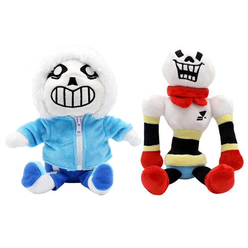 2pcs/lot 23-30cm Undertale Sans Papyrus Plush Stuffed Toys Doll ...