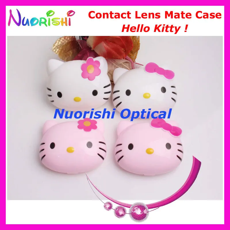 10pcs Hello Kitty Design Contact Lens Case With Mirror C529 Contact ...
