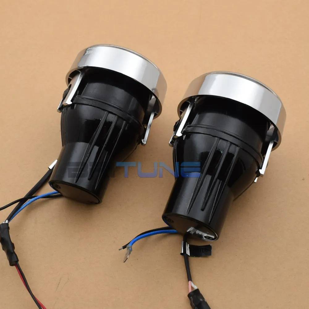 Fog Lights Lens H3 Halogen Projector Angel Eyes Lenses Single Beam Fog ...