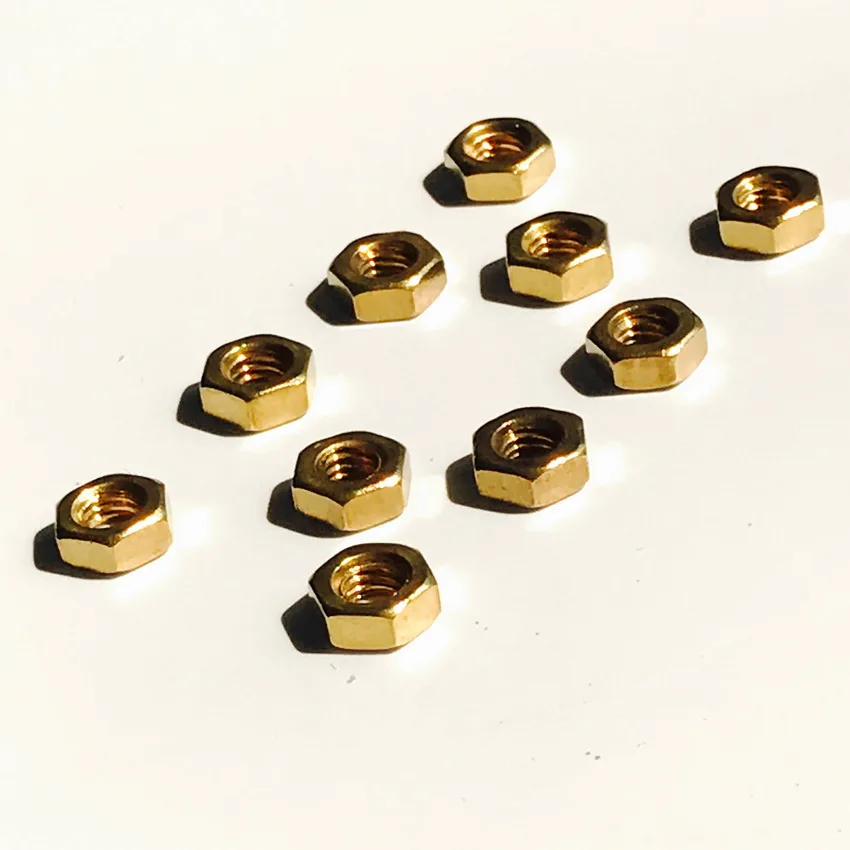 Free Shipping Of 50pcs/pack Copper Alloy Made Hexagon Nut Copper ...