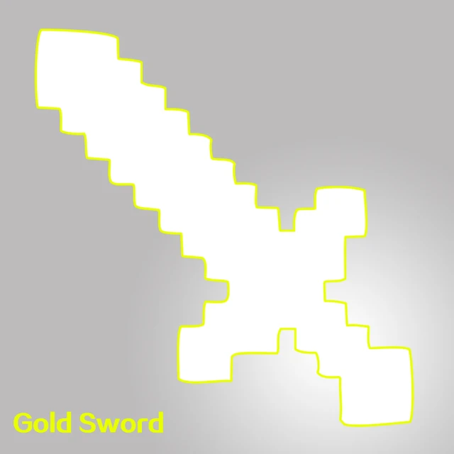 Minecraft Foam Gold Sword