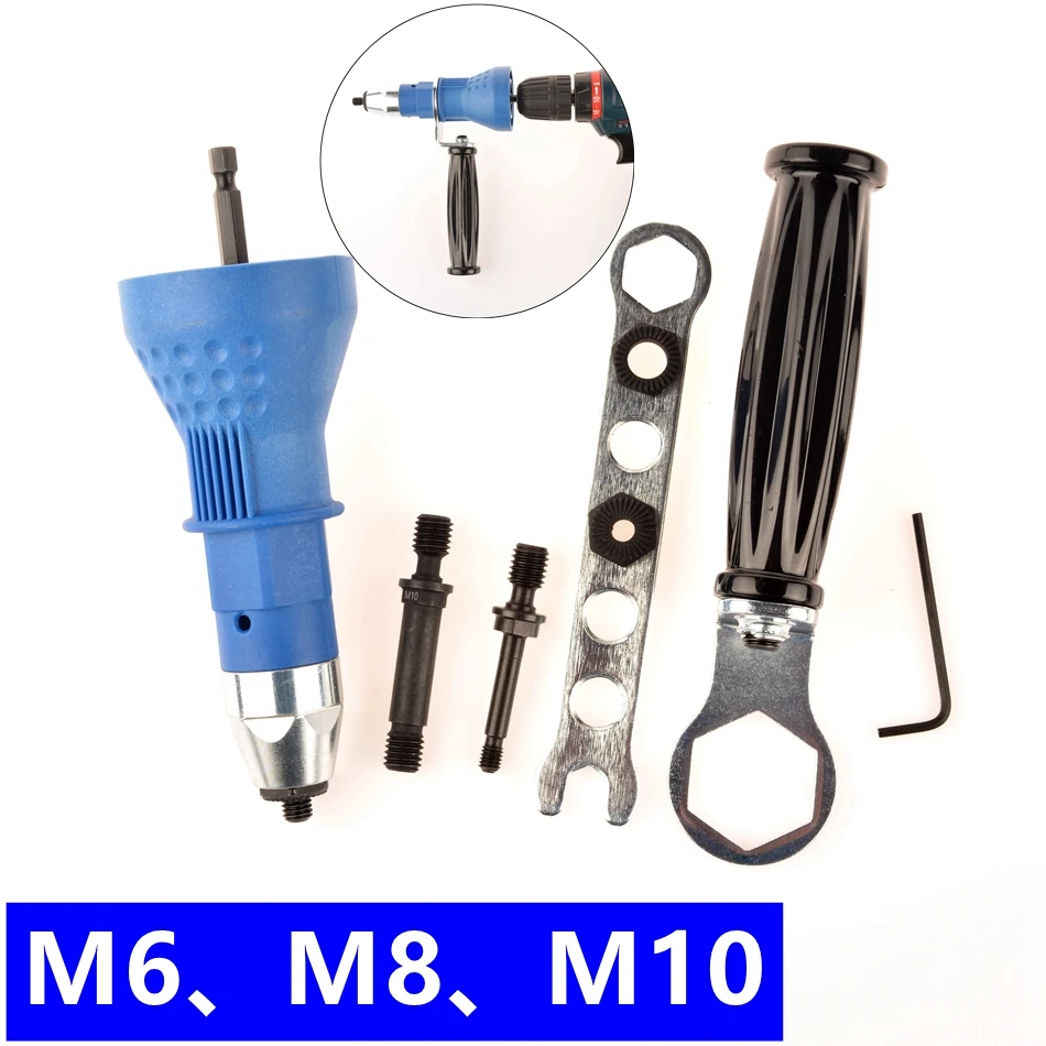 Rivet Nut Tool Adaptom6-m8-m10 Electricity Rivet Nut Tool Adapter ...