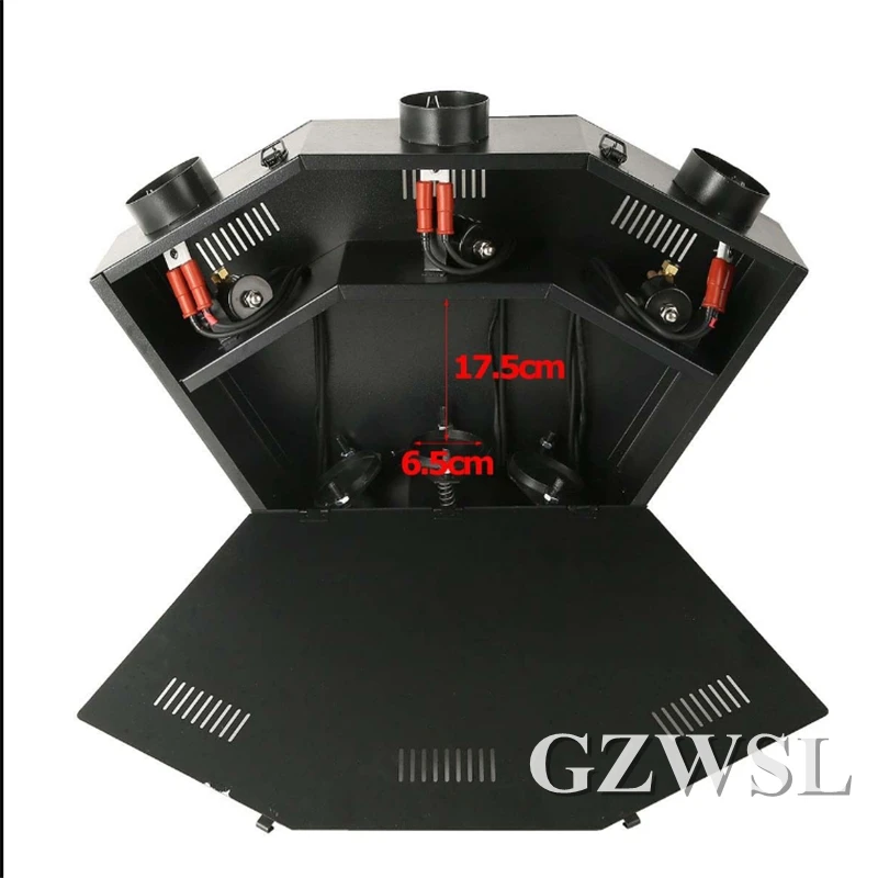 3 Head Flame Thrower - DJ Band Stage Show Effect - DMX Fire Projector ...
