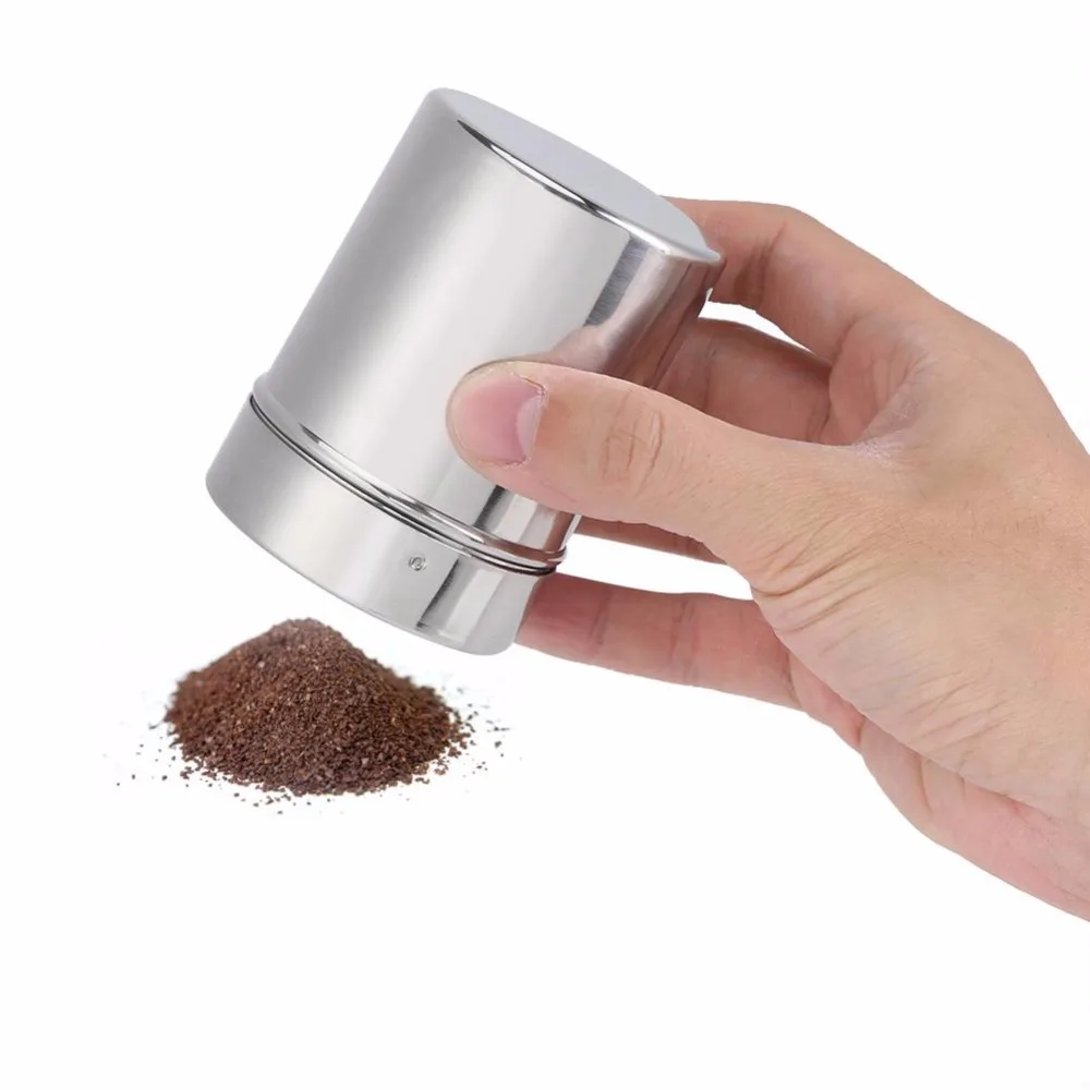 Stainless Steel Powder Shakers, Mesh Shaker Powder Cans Coffee with Lid ...