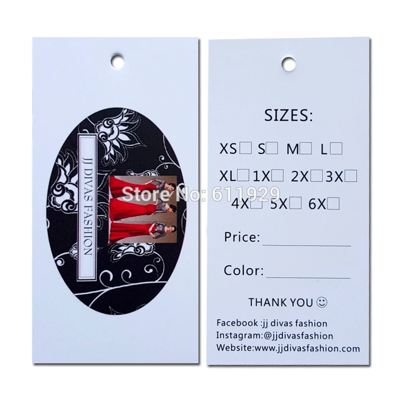 Free-shipping-custom-clothing-paper-hang-tag-garment-label-printing ...
