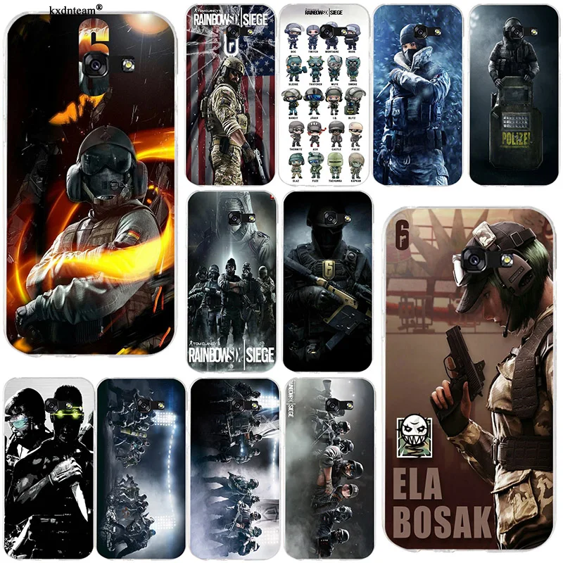 Rainbow Six Siege Operation Soft TPU Phone Cases Cover for Samsung ...