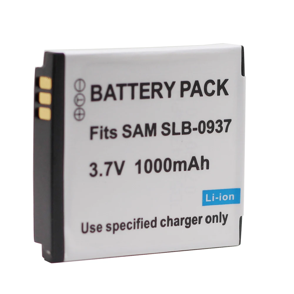 1pcs 1000mah Slb-0937 Slb0937 Replacement Battery For Samsung Slb-0937 ...