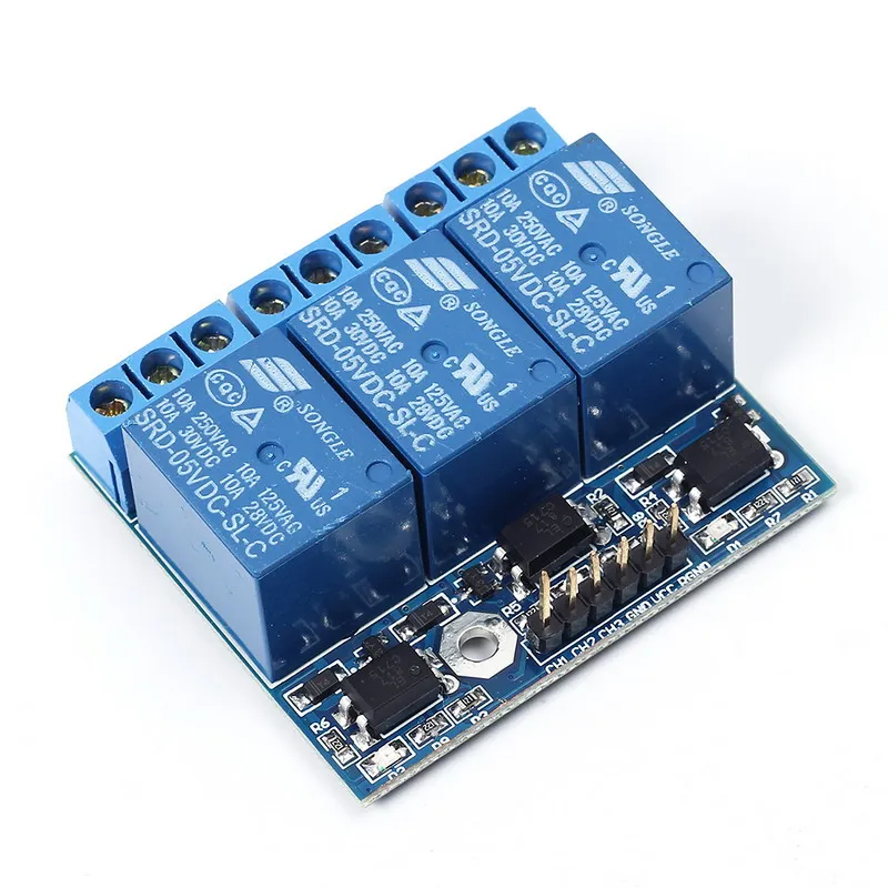 3 Channel Relay Module With Optocoupler Isolation Opto isolated ...