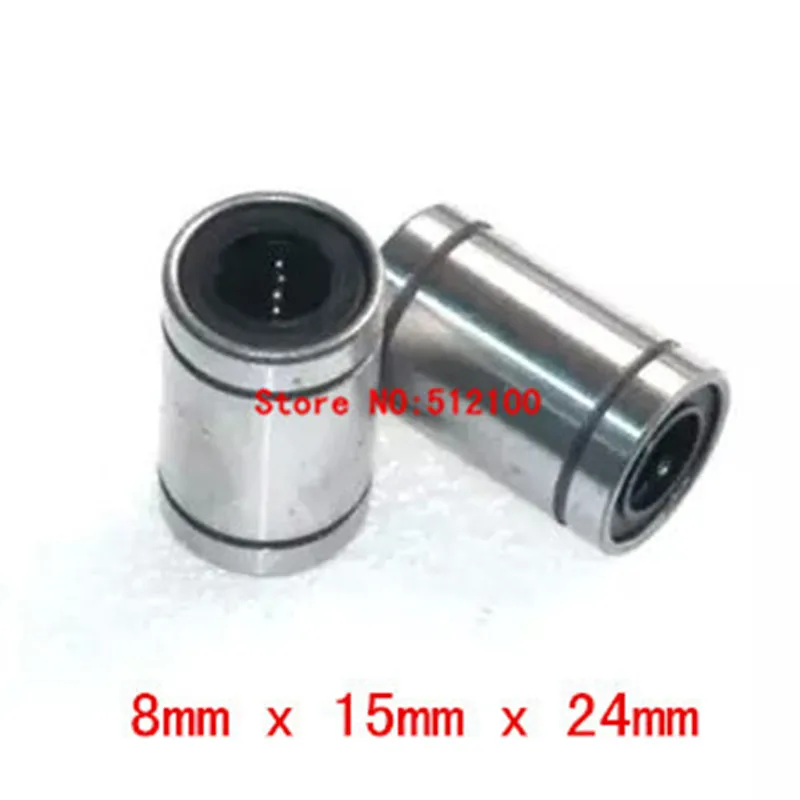 Free Shipping 100pcs/lot Lm8uu 8mm Linear Ball Bearing 8x15x24mm ...