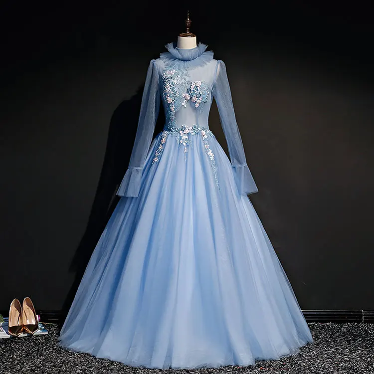 Medieval Princess Dress Blue