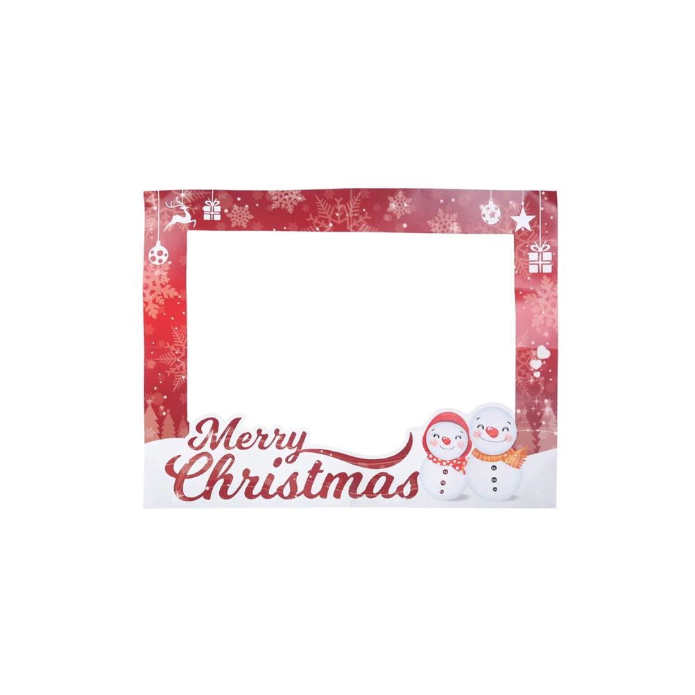 3PCS Christmas Picture Frame Prop Selfie Photo Shoot Frame Xmas Holiday ...