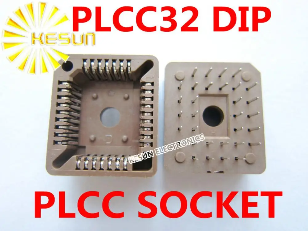 58 piezas PLCC32 PLCC 32 Pines de tipo DIP Socket IC|Conectores ...