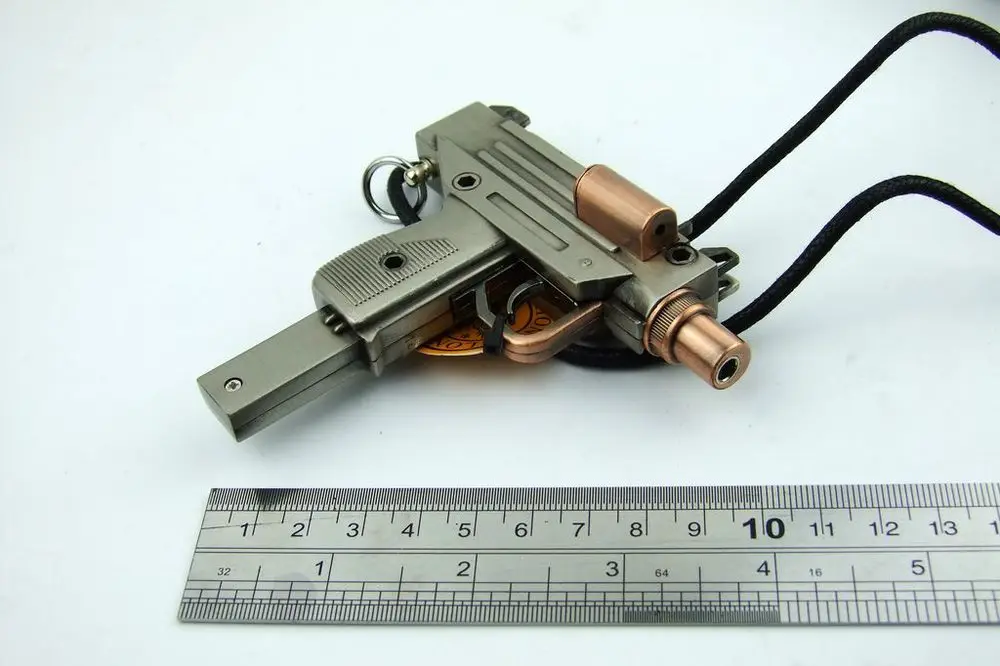 HI Q Factory Sales / ZHONG LONG Mini UZI Gun Shaped Lighter Windproof ...