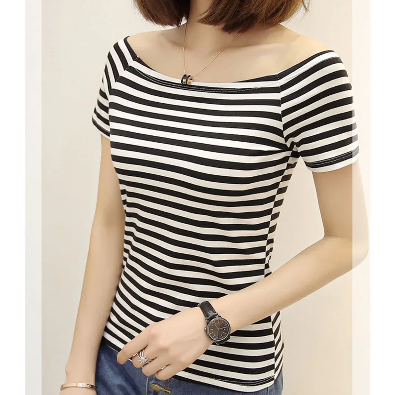 Venta > poleras a rayas de mujer > en stock