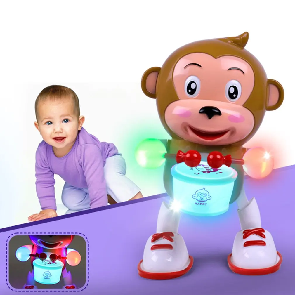 Aliexpress.com : Buy OCDAY Electric Dancing Drum Monkey Toys LED ...