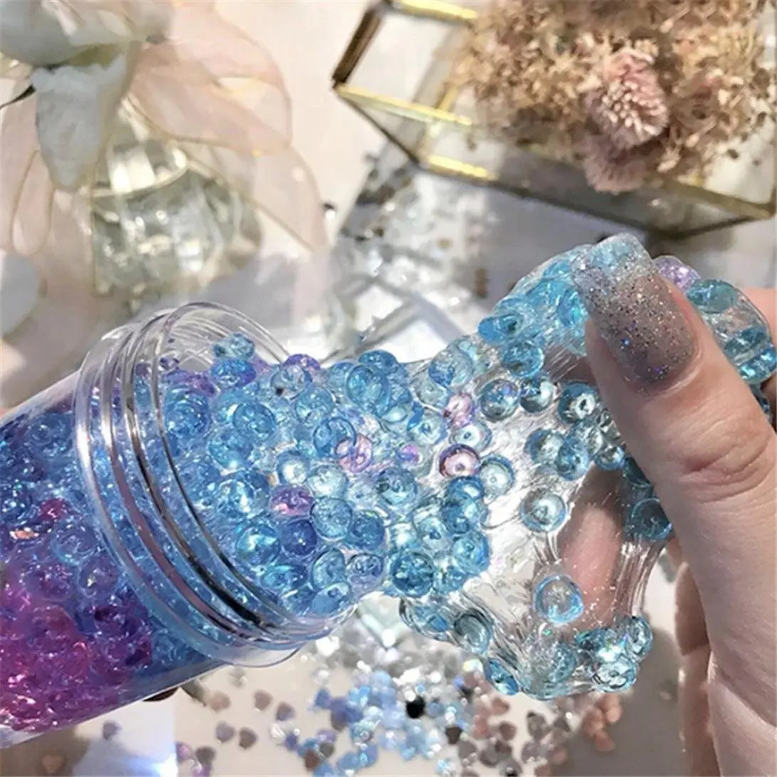 Slime crystal mud flat bead slime DIY manual bead mud flat non stick ...