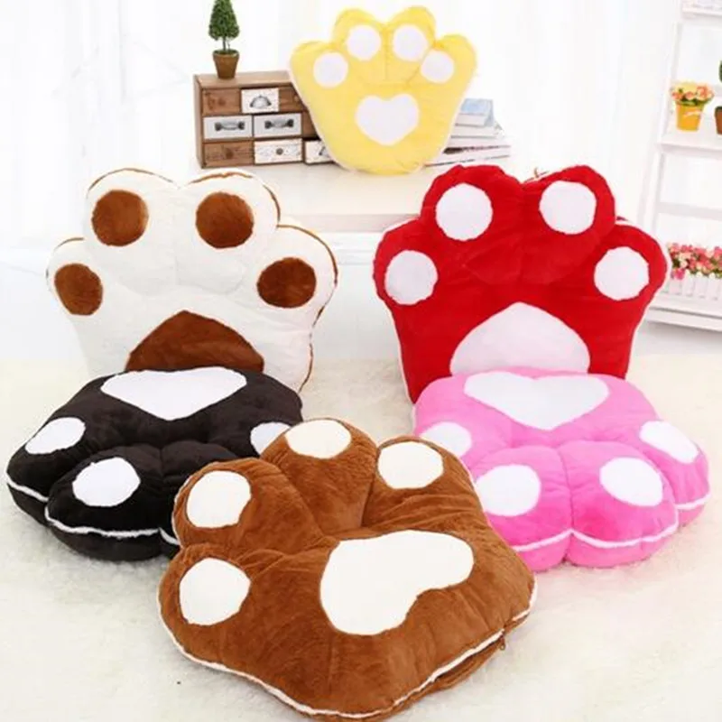 45*50CM One Piece Soft Bear Paw Plush Pillows Lovely Animal PP Cotton ...