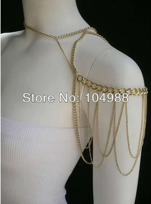 Free Shipping!New arrival! Fashion Punk Chain False Collar Body Chains ...