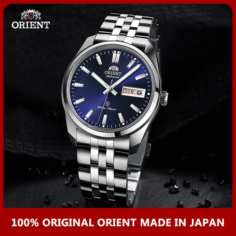 Reloj Original ORIENT para hombre, relojes mecánicos automáticos, correas luminosas de acero ...