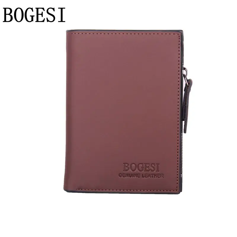 BOGESI Leather Men's Long Wallet Clutch Wrist Bag Black Wallets And ...